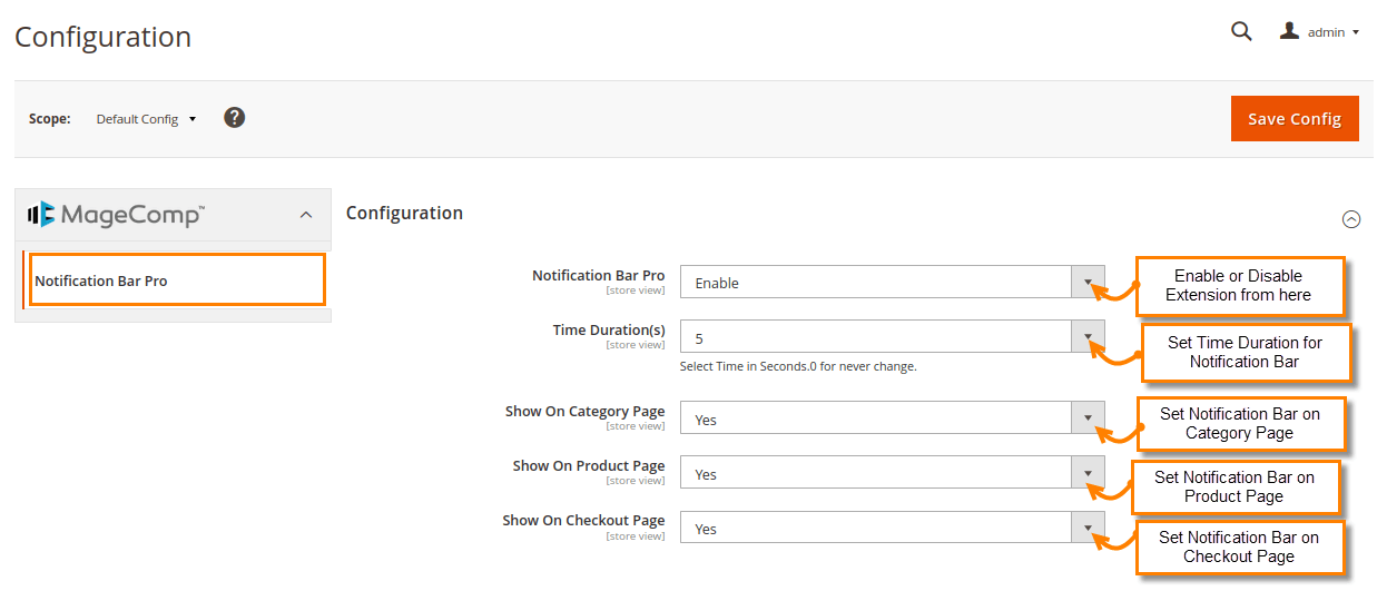 Magento 2 Notification Bar Pro by MageComp by themagecomp | CodeCanyon